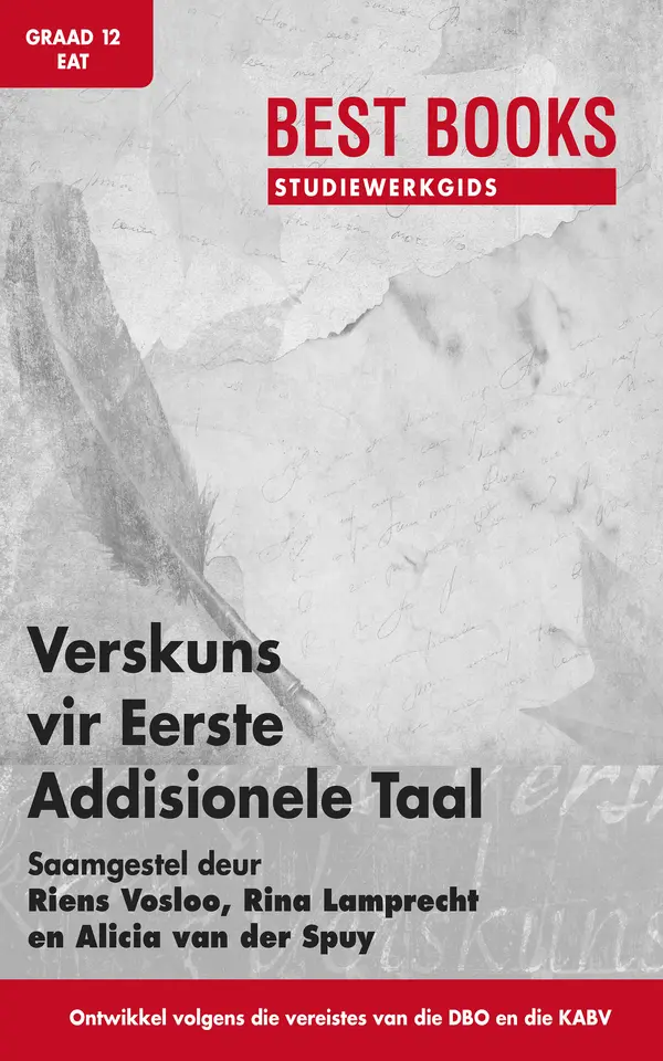 Studiewerkgids: Verskuns vir Graad 12 Eerste Addisionele Taal by Riens ...