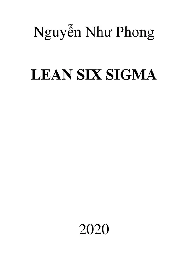 Lean Six Sigma by Phong Nguyễn Như - Fable | Stories for everyone